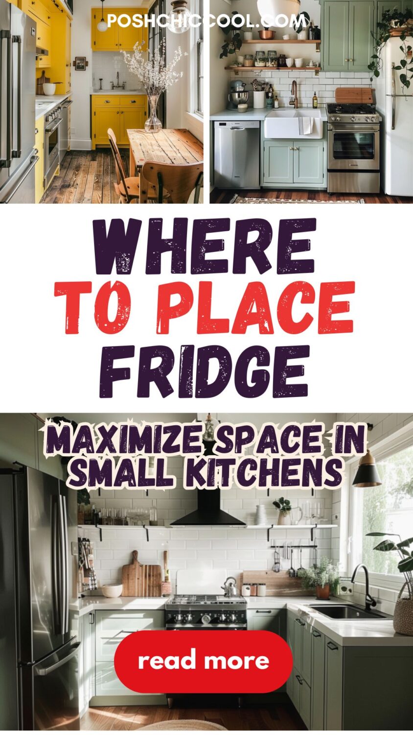 Where to place the fridge in a small kitchen - A helpful guide