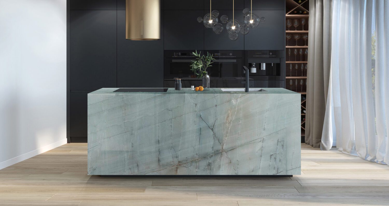 Quartzite kitchen countertops: material qualities