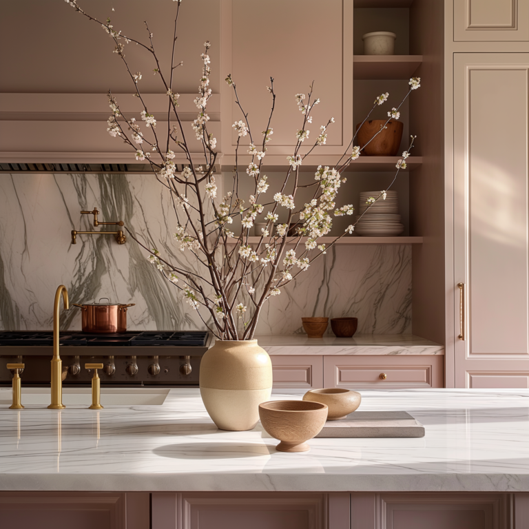 13 Cabinet Color Ideas To Pair With Taj Mahal Quartzite Countertops ...