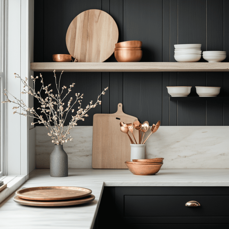 36 Insanely Beautiful Black Moody Kitchen Ideas You Need To See - Posh ...