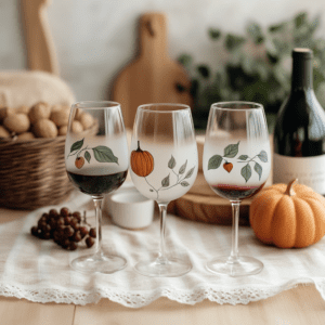 11 Insanely Cute Fall Wine Glass Painting Ideas - Posh|Chic|Cool