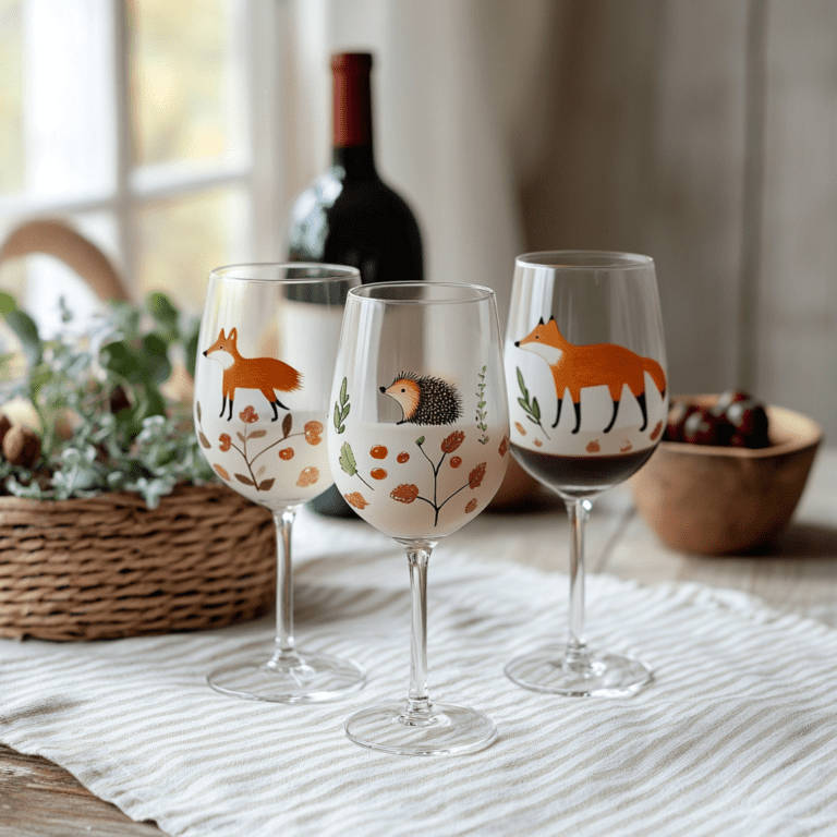 11 Insanely Cute Fall Wine Glass Painting Ideas - Posh|Chic|Cool