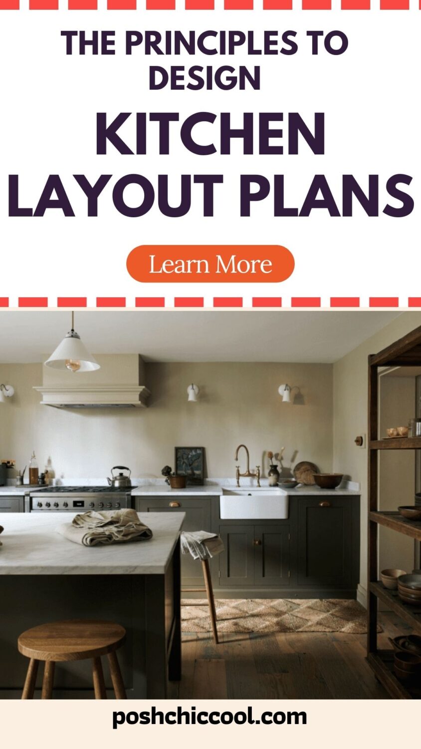 How To Plan The Best Kitchen Layout - Posh|Chic|Cool