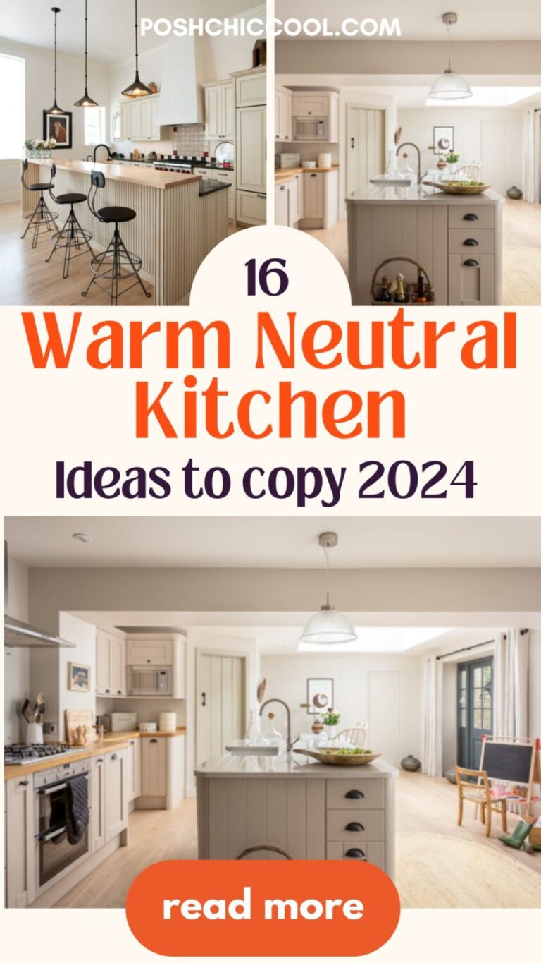 16 Warm Neutral Kitchen Ideas To Copy In 2024 - Posh|Chic|Cool