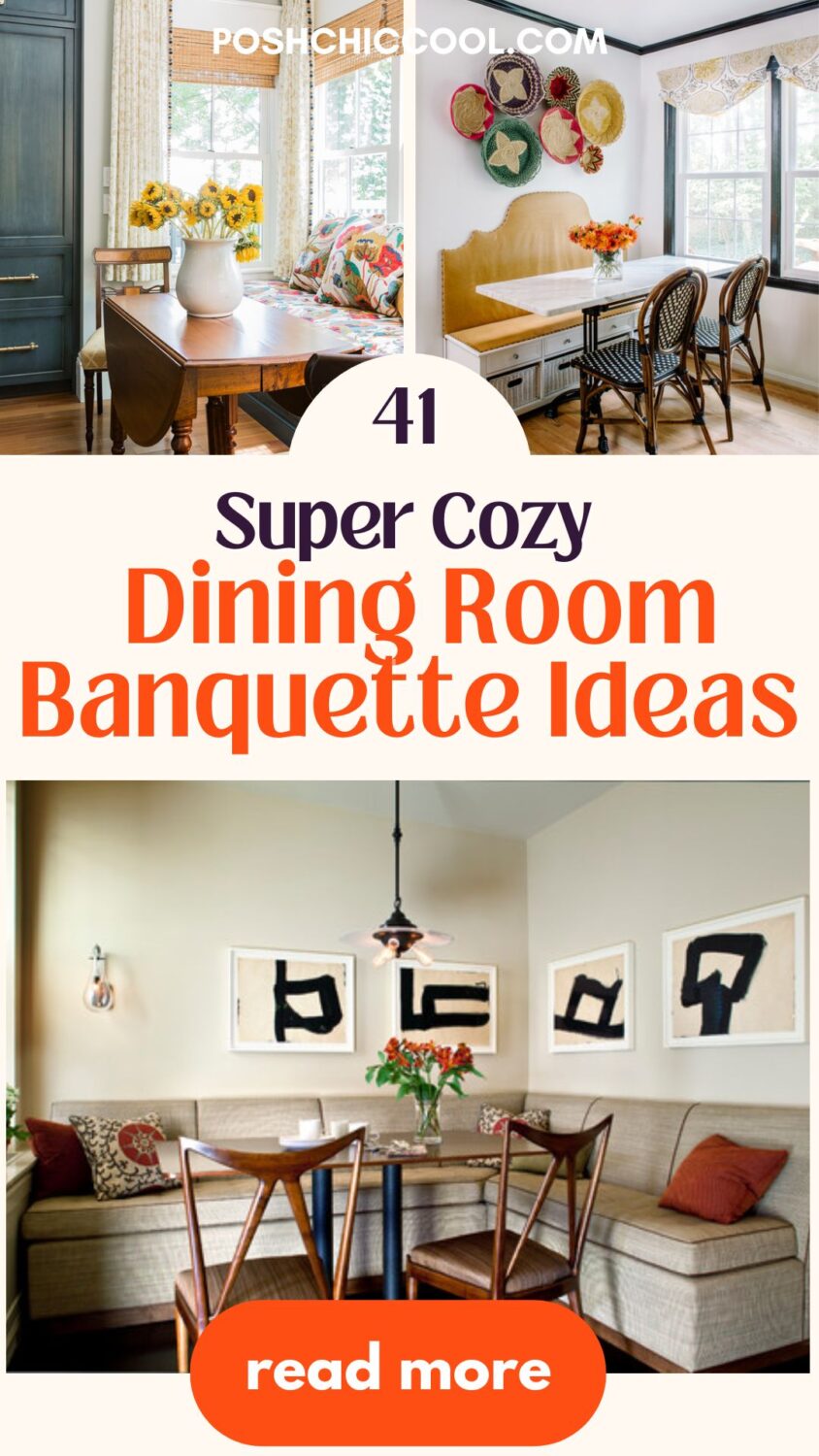 41 Super Cozy Dining Room Banquette Ideas To Enjoy Your Coffee At ...