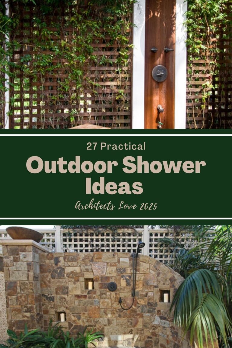 27 Practical & Beautiful Outdoor Shower Ideas Architects Love 2025 ...