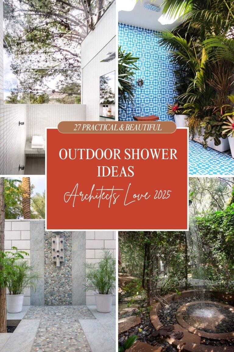 27 Practical & Beautiful Outdoor Shower Ideas Architects Love 2025 ...