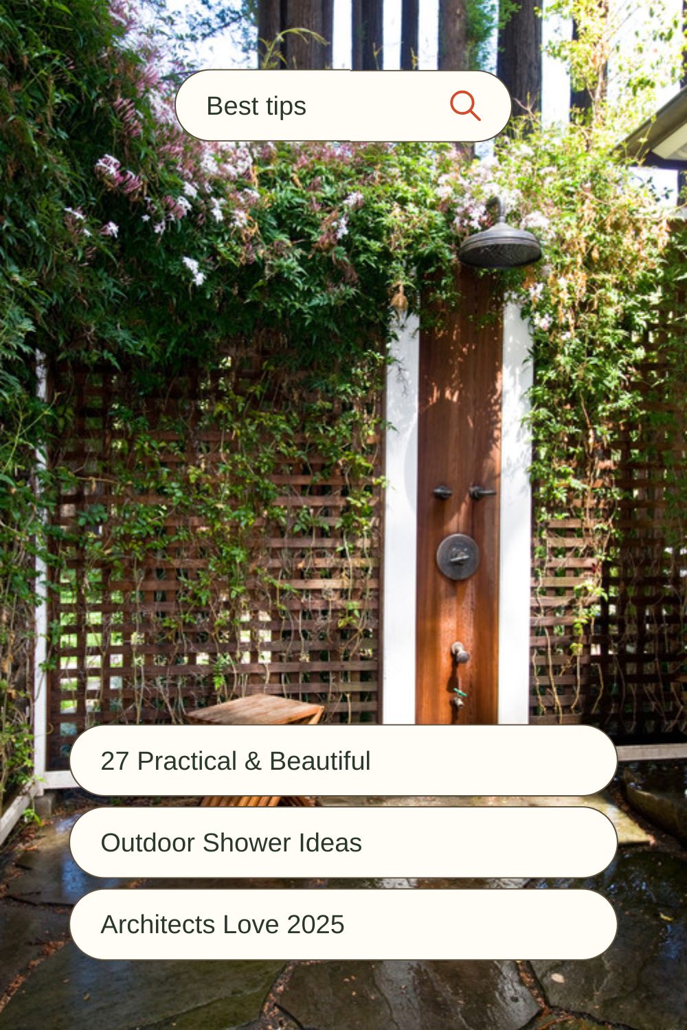 27 Practical & Beautiful Outdoor Shower Ideas Architects Love 2025 ...